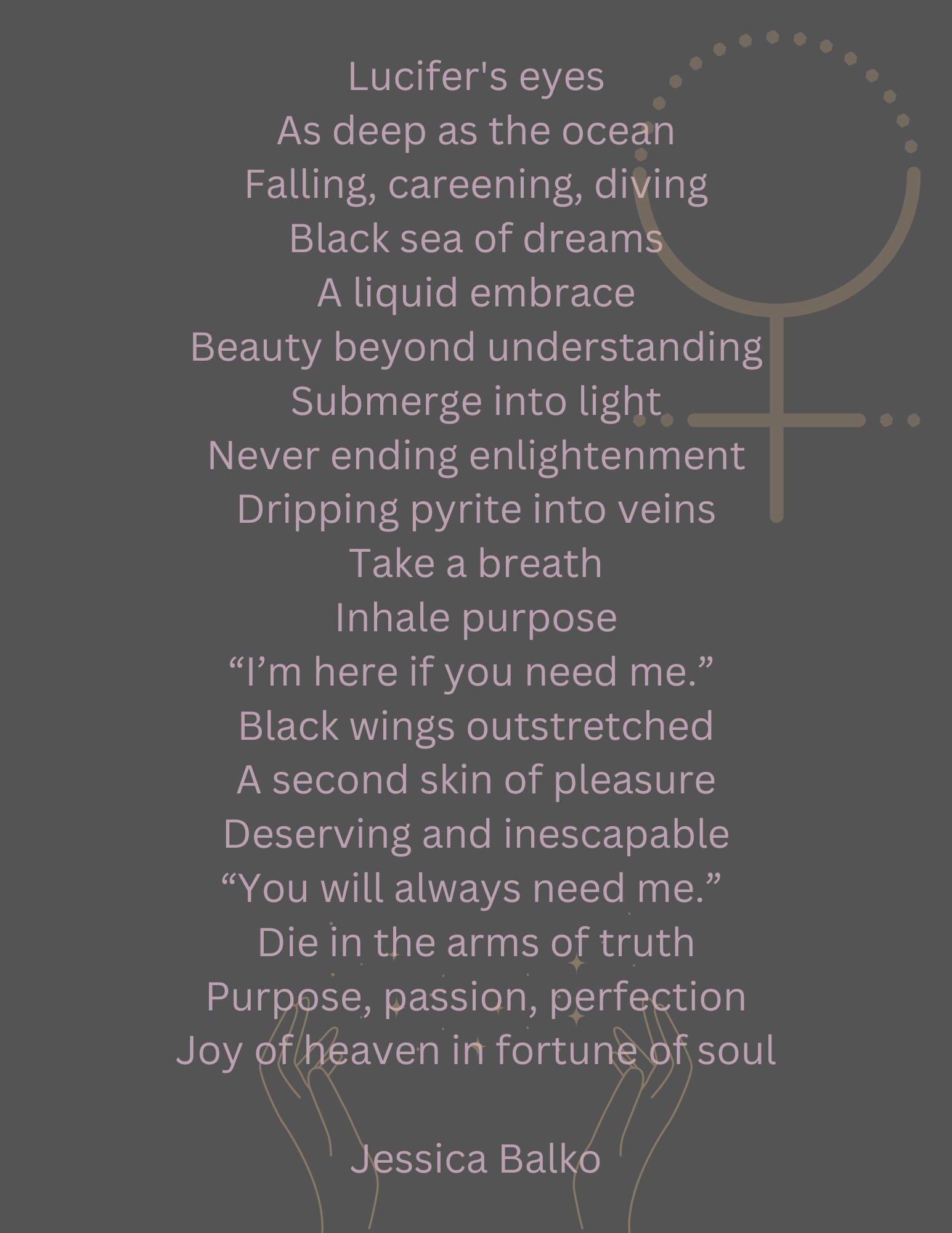 Lucifer’s eyes- poetry | Jessica Balko